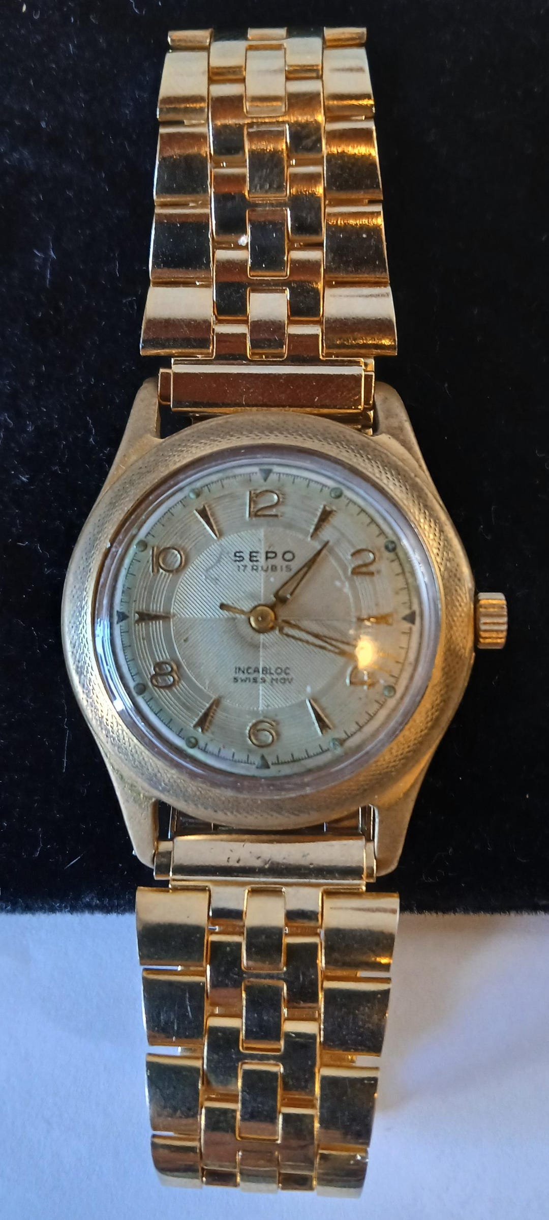 Vintage SEPO Watch 17-ruby's Incabloc Gents Wind-up 1960's Swiss-made ...