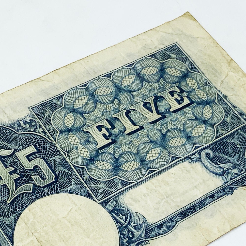 RARE Australian 5 Pound Note 1952 Issue F/VF - Etsy Australia
