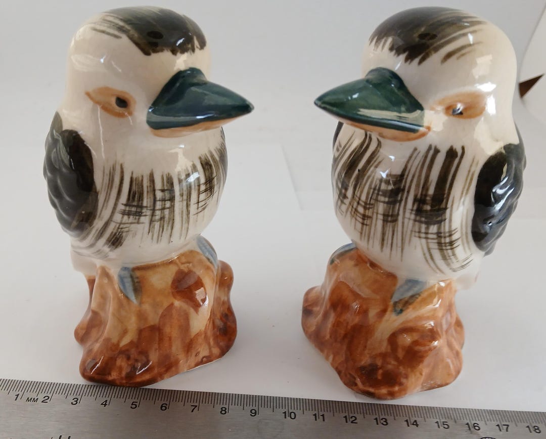 Vintage AUSTRALIAN Pottery KOOKABURRAS Set of TWO 1930's? - Etsy Australia