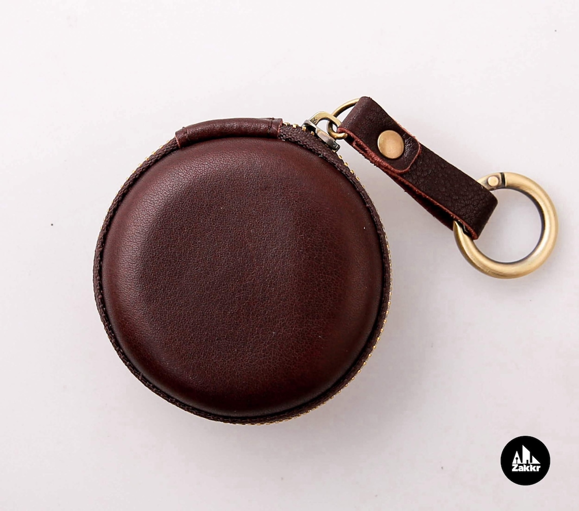 Leather earbud holder Leather coin purse Earphone organizer | Etsy