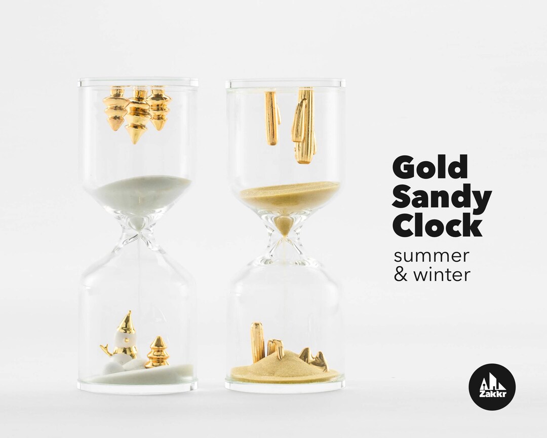 Hourglass Timer Christmas Ornaments Gift Sand Clock Deco Noel Snowman ...