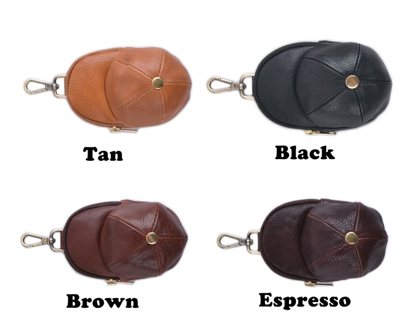 Baseball Cap Leather Coin Purse Baseball Hat Small Leather - Etsy