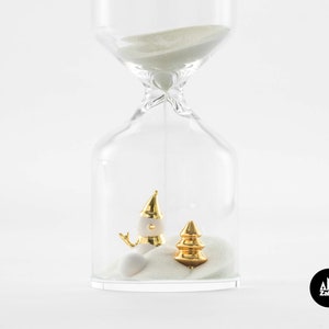 Hourglass Timer Christmas Ornaments Gift Sand Clock Deco Noel Snowman ...