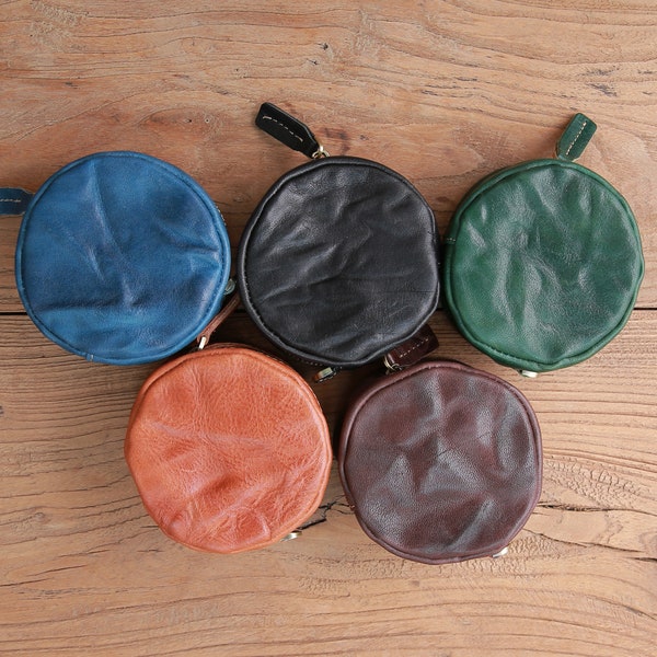 Leather Coin Purse - Etsy