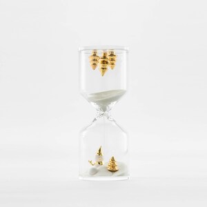 Hourglass Timer Christmas Ornaments Gift Sand Clock Deco Noel Snowman ...