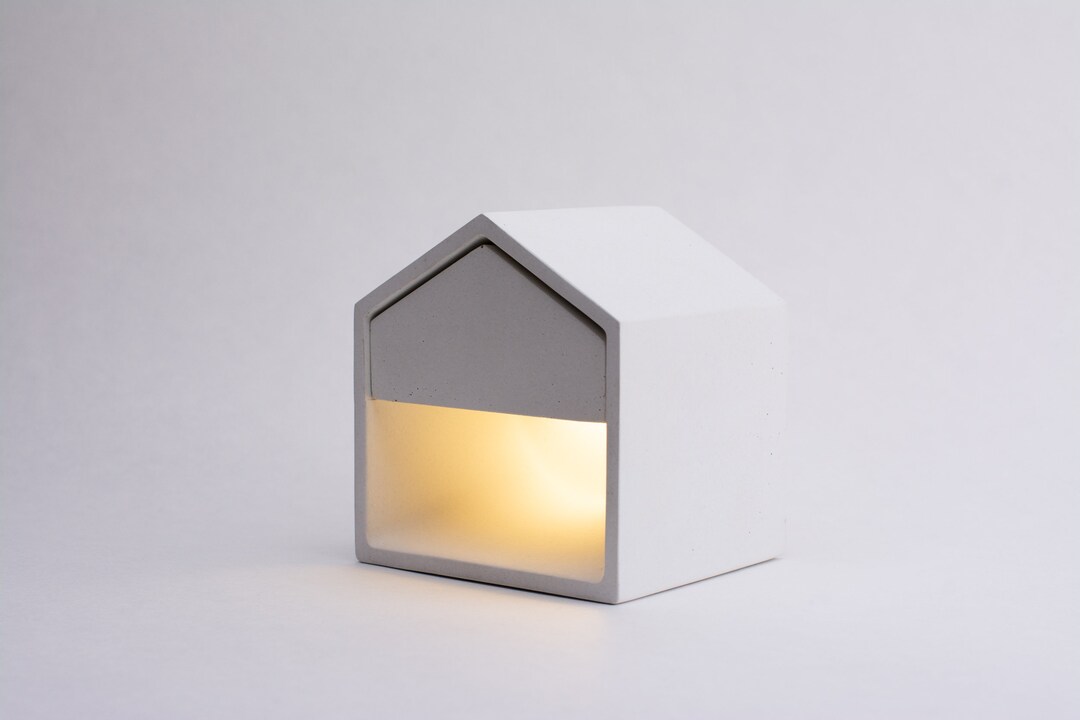Concrete Lamp Art Deco Lamp Baby Night Light Beton Lamp Concrete Light ...