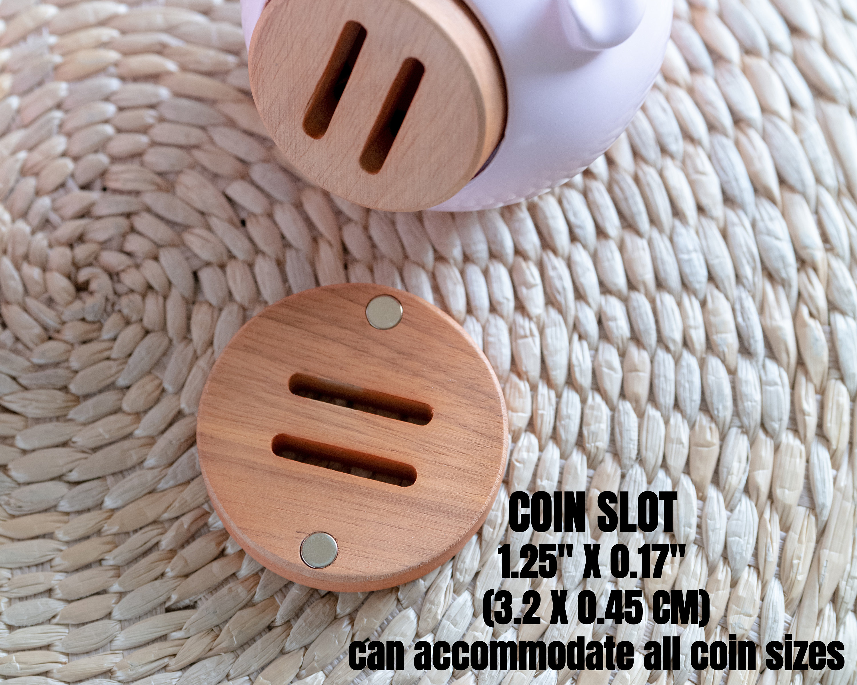 Piggy Bank Wooden Nose | Large Coin Bank for Kids|adult Money Box Large ...
