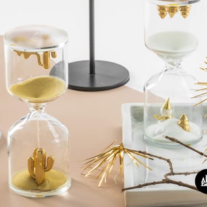 Hourglass Timer Christmas Ornaments Gift Sand Clock Deco Noel Snowman ...