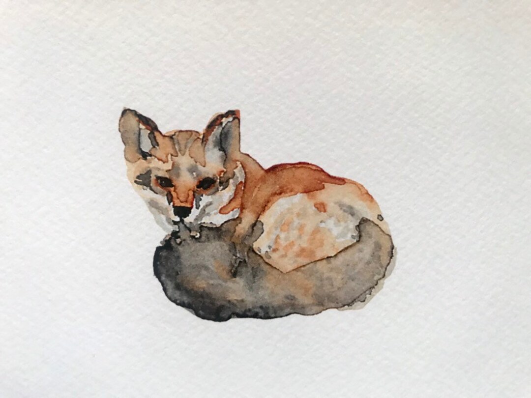 Map Fuchs Watercolor - Etsy