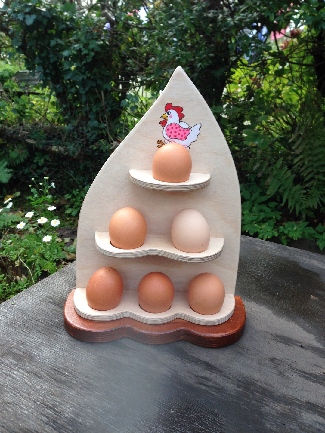 Quirky Egg Stand - a Hand Made, Free Standing Set of Shelves for Eggs ...