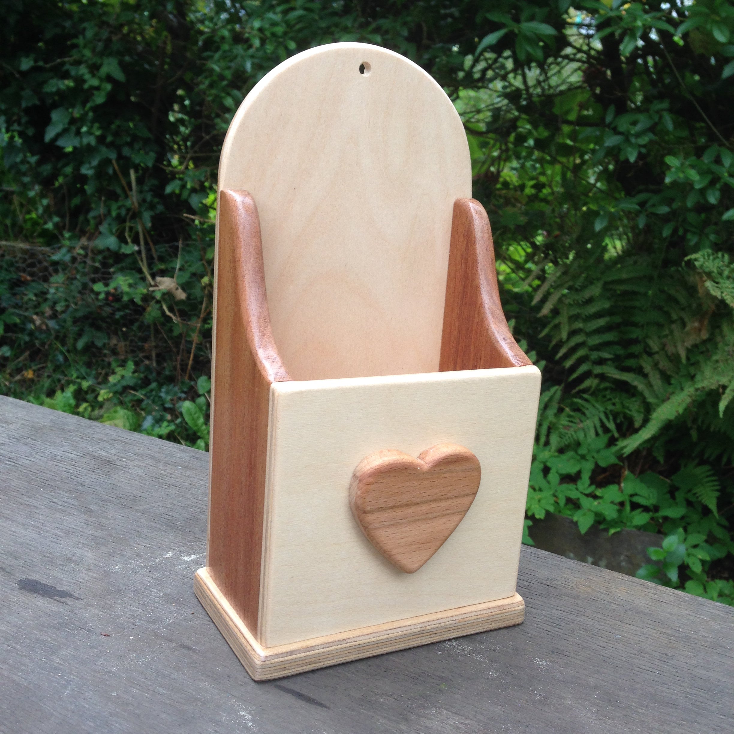 Utensil box a hand made kitchen utensil box in contrasting | Etsy