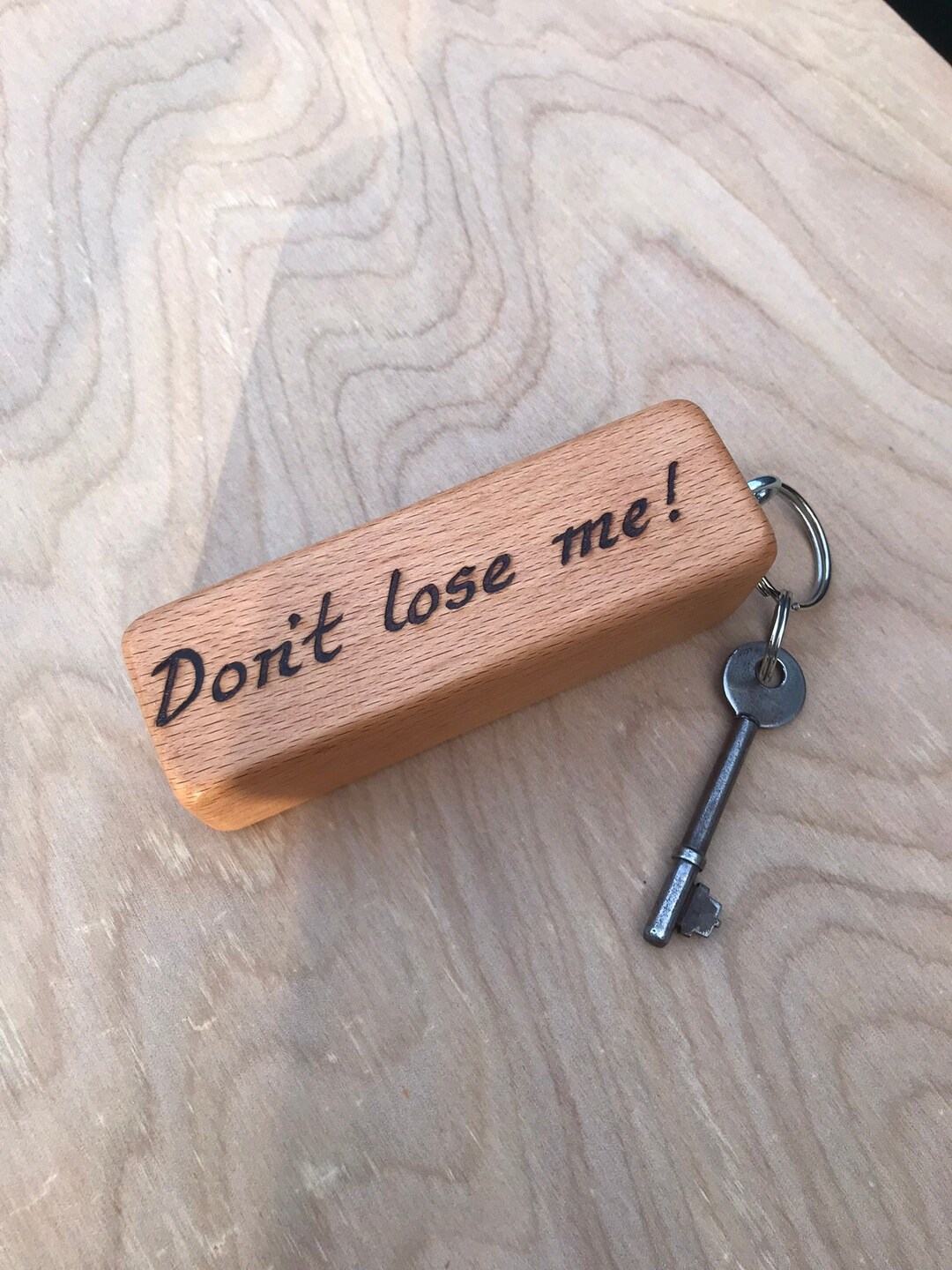 Giant Key Holder - Outsized Key Fob Hand Made From Beech - Etsy UK