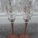 Stem Glittered Champagne Glasses Set of 6 - Etsy