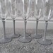 Stem Glittered Champagne Glasses Set of 6 - Etsy