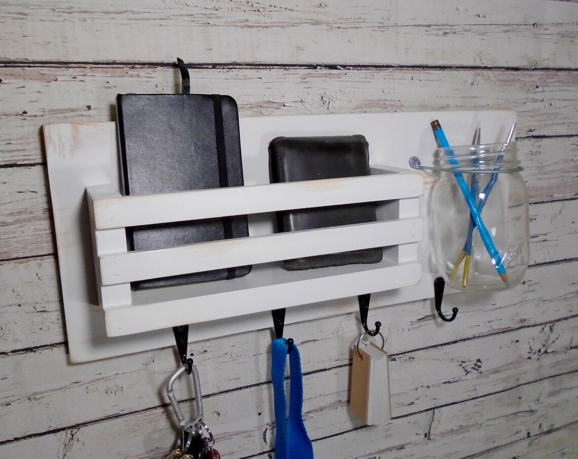 Entryway Organizer Farmhouse Entry Organizer Mail Organizer - Etsy