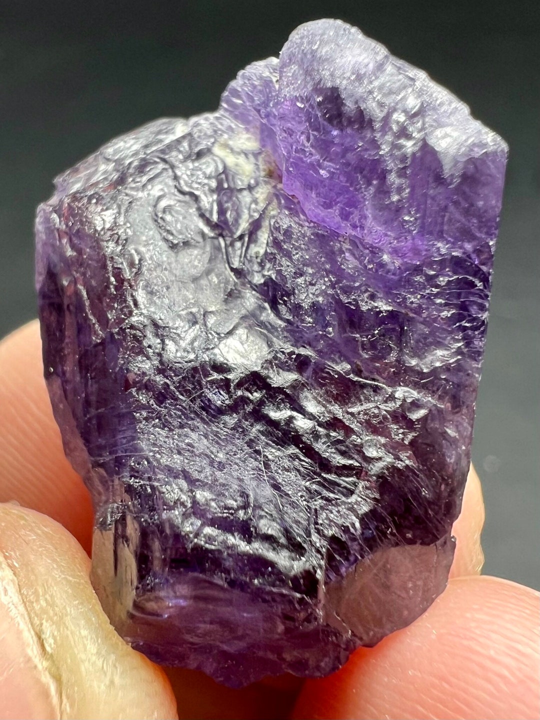 40 Carat Fluorescent Purple Scapolite Crystal From Badakhshan ...