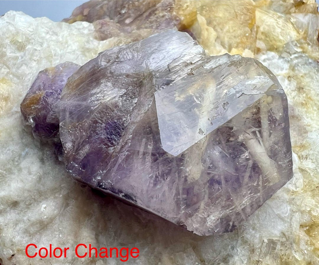 880 Grams Fluorescent Phosphorescent Hackmanite Crystal With Winchite ...