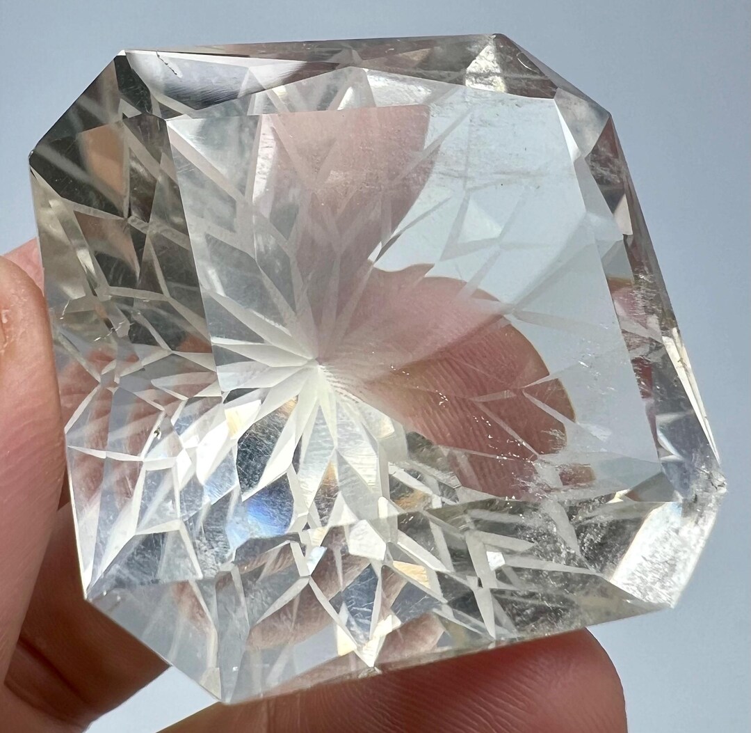 262 Carat Faceted Quartz Fancy Cut Gemstone Pakistan - Etsy