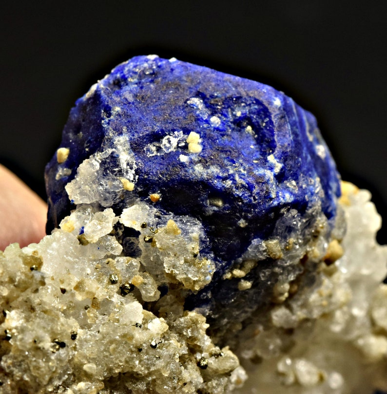 208 Carat Lazurite Crystal Specimen With Forsterite Crystals & Pyrite ...