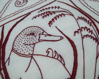 Duck Hand Embroidery - Etsy