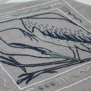 Heron Hand Embroidery Pattern, PDF Heron Embroidery Pattern ...