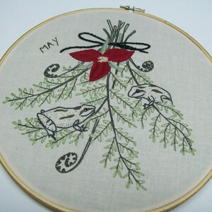 Hand Embroidery Frog Pattern, PDF Pattern for Embroidered Frogs and ...