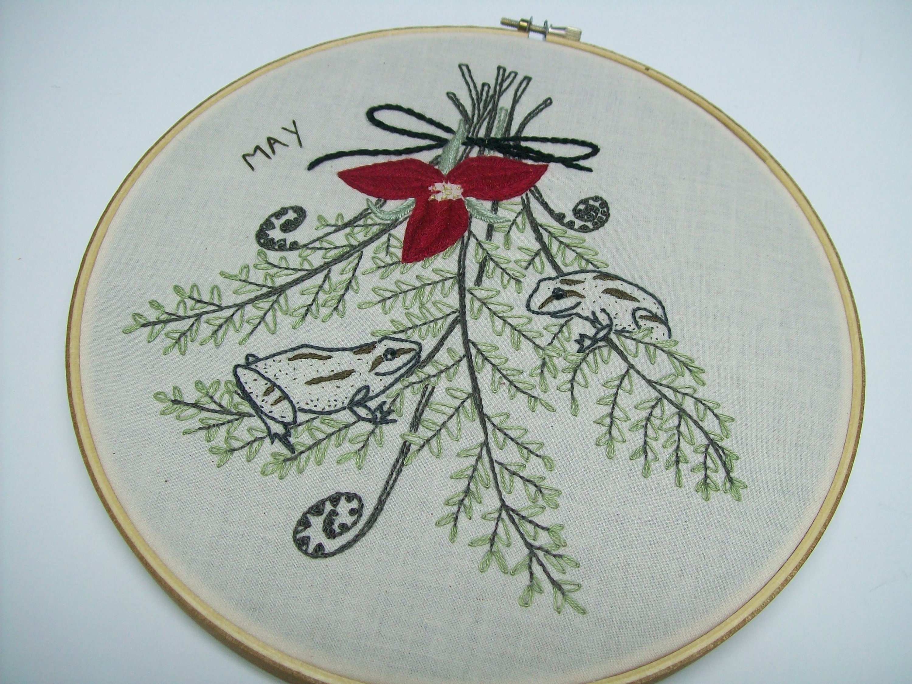 Hand Embroidery Frog Pattern, PDF Pattern for Embroidered Frogs and ...