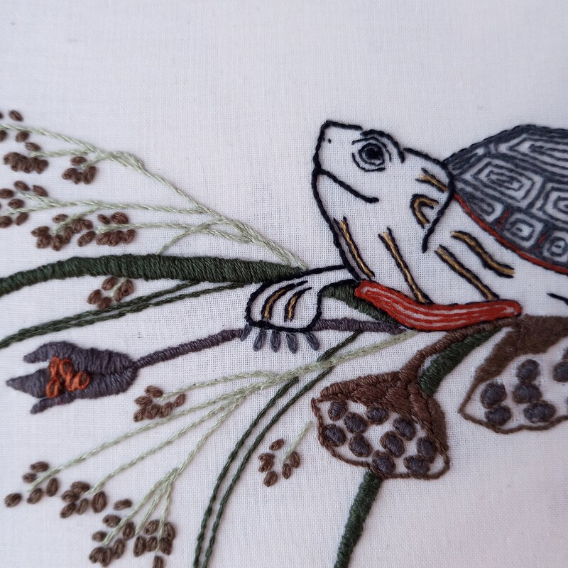 Turtle Embroidery - Etsy