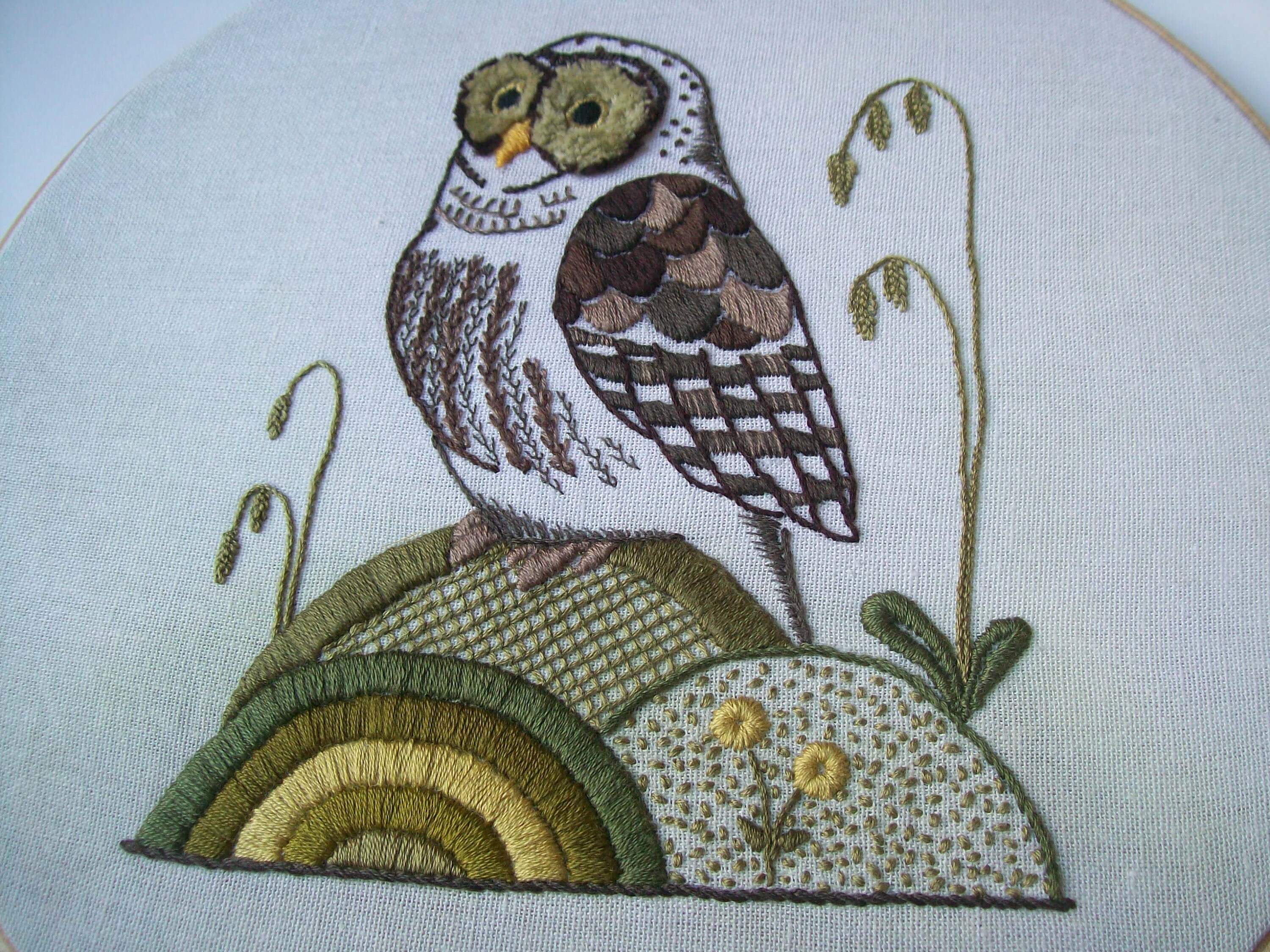 Owl Hand Embroidery Pattern, PDF Hand Embroidery Pattern to Download - Etsy