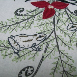 Hand Embroidery Frog Pattern, PDF Pattern for Embroidered Frogs and ...