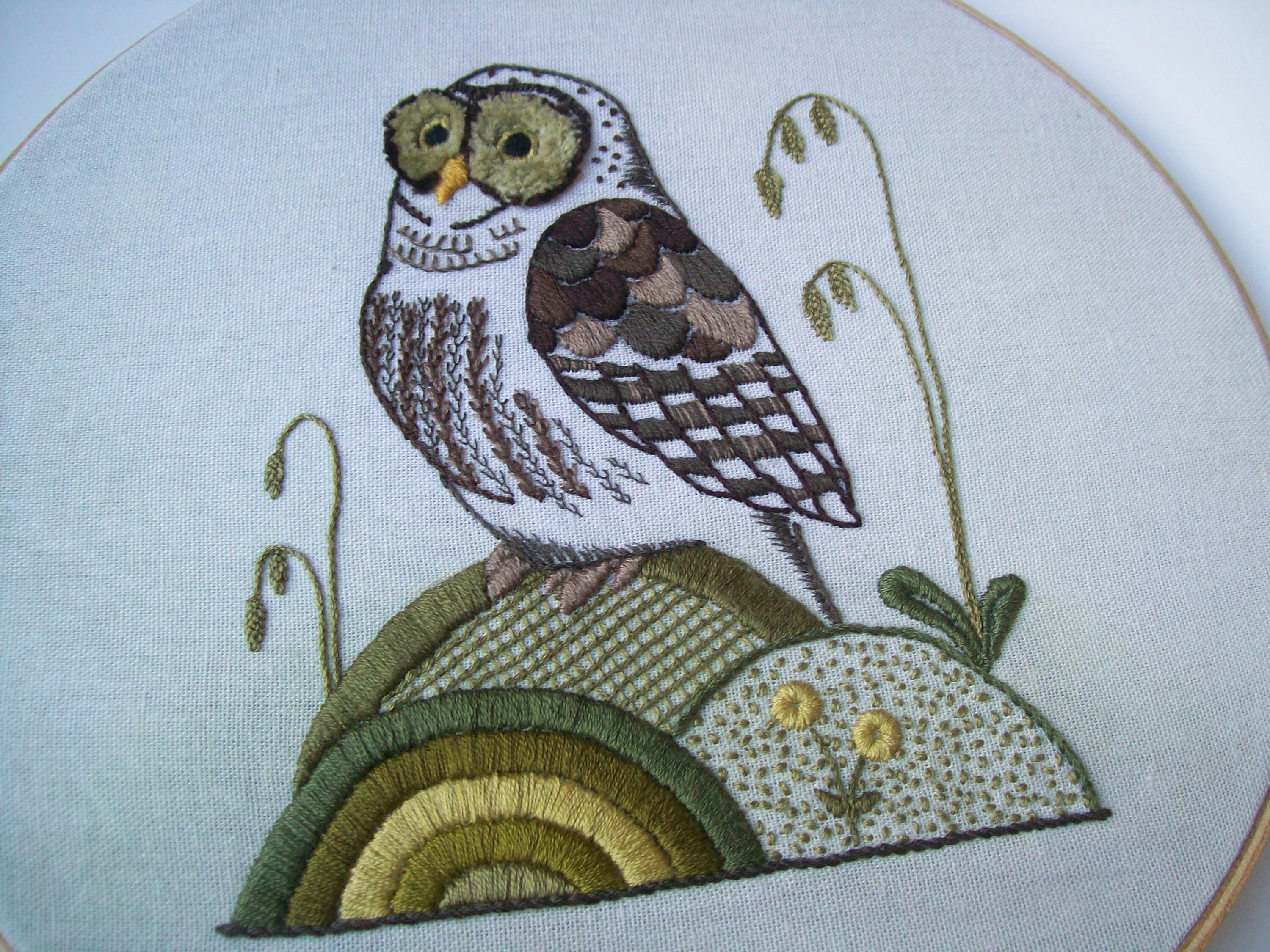 Owl Hand Embroidery Pattern PDF Hand Embroidery Pattern to - Etsy UK