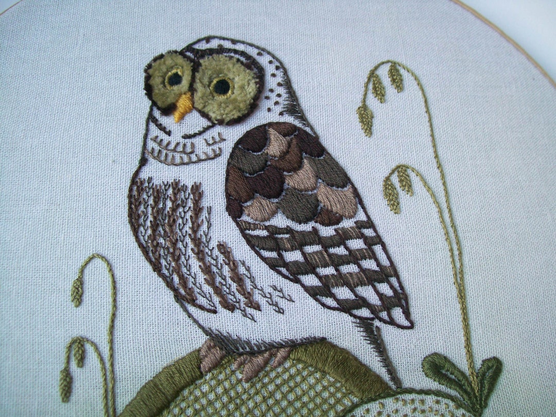 Owl Hand Embroidery Pattern, PDF Hand Embroidery Pattern to Download ...