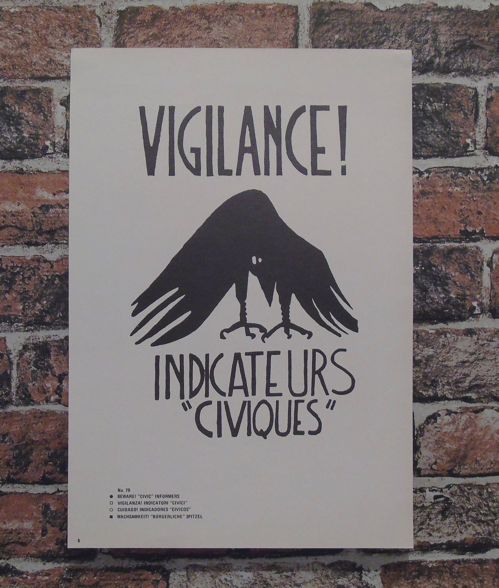 Vintage Poster Print: VIGILANCE - Etsy