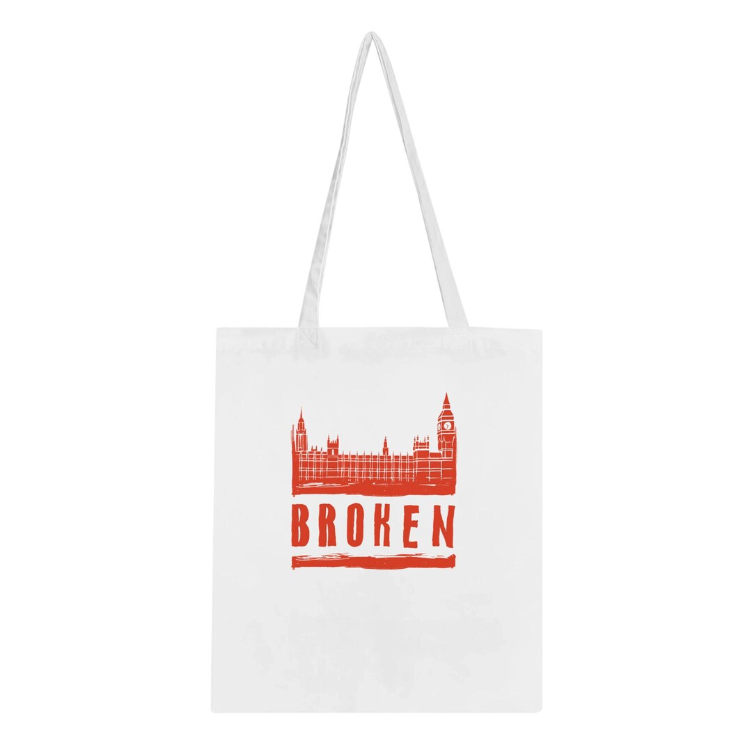 Classic Tote Bag Red Broken - Etsy