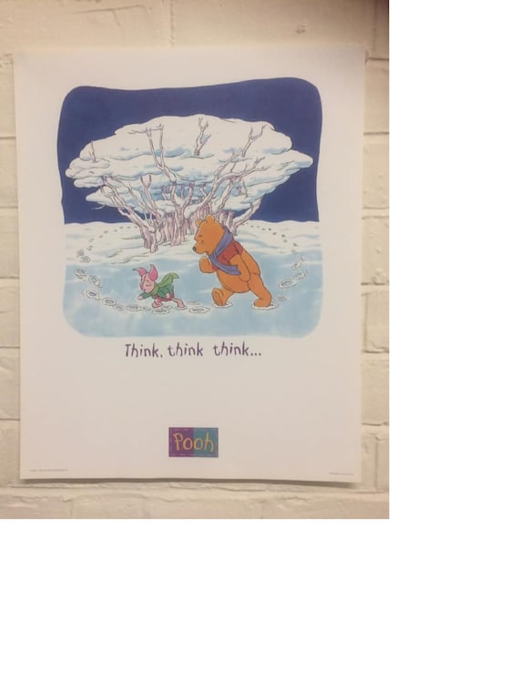 Vintage Retro Winnie the Pooh Poster 20in X 16 In - Etsy