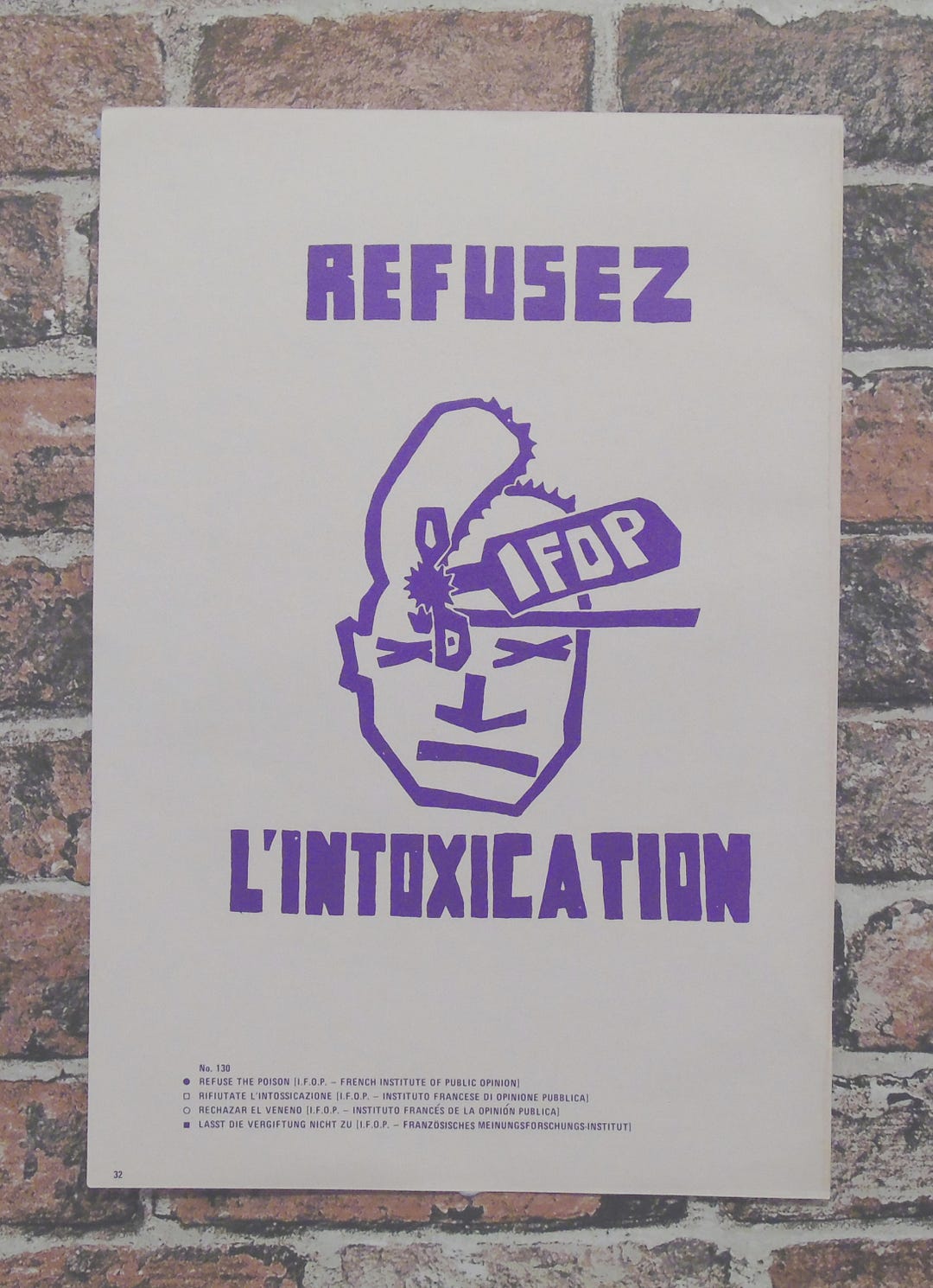 Vintage Poster Print: Refusez L'intoxication - Etsy Australia
