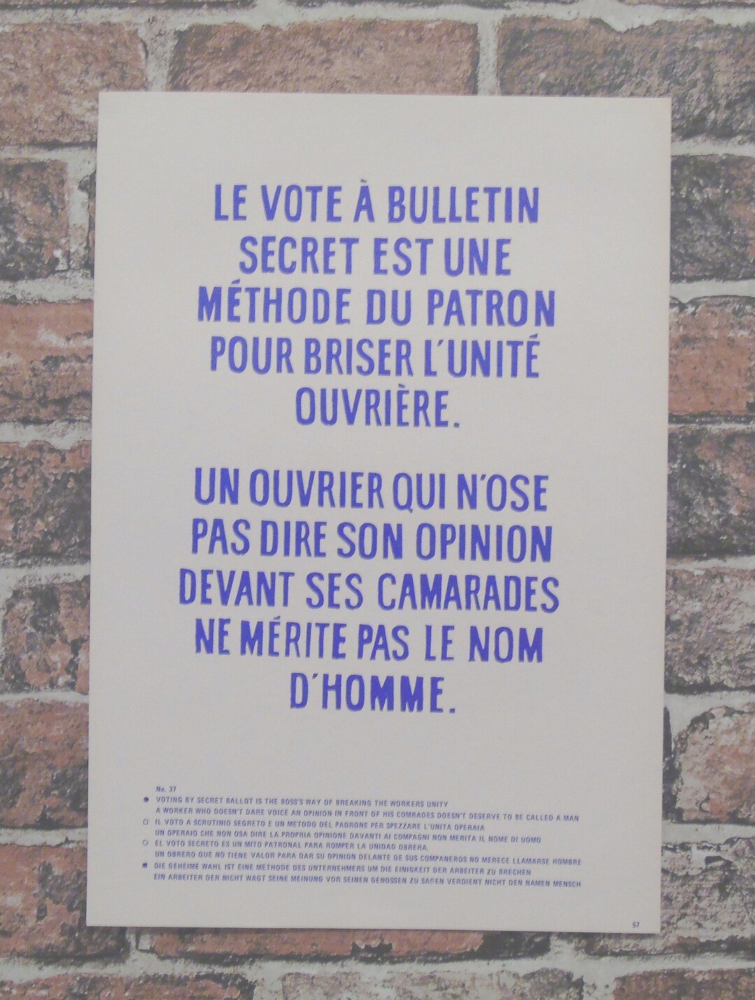 Vintage Atelier Populaire Poster Print: Le Vote a Bulletin - Etsy