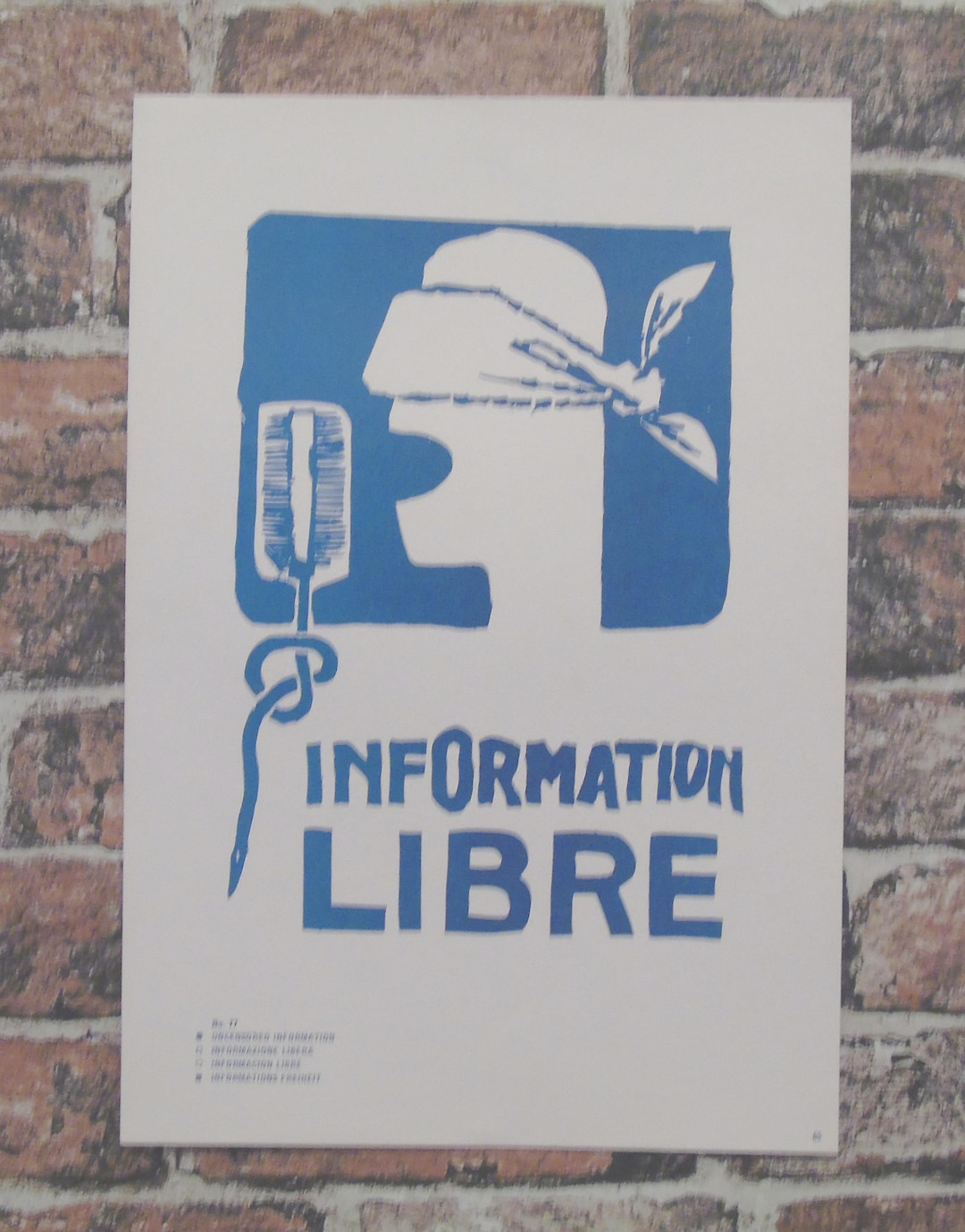 Vintage Atelier Populaire Poster Print: Information Libre - Etsy