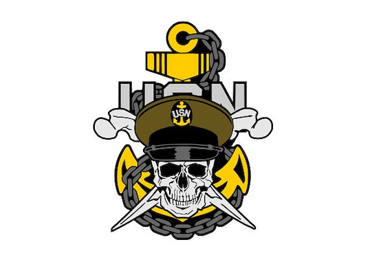 Navy Chief Skull and Cross Bones Anchor Svg Vector File | Etsy