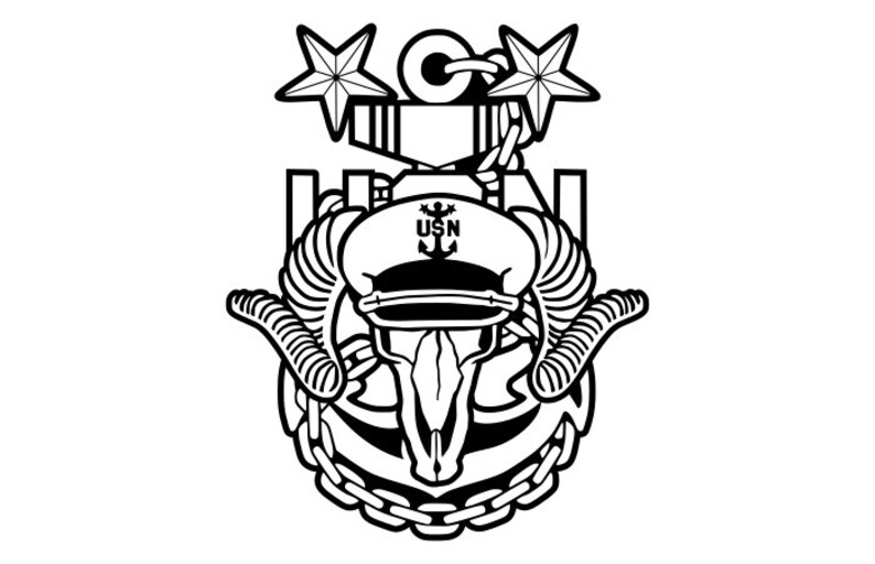Navy Master Chief Goat Skull Anchor Svg Vector File - Etsy