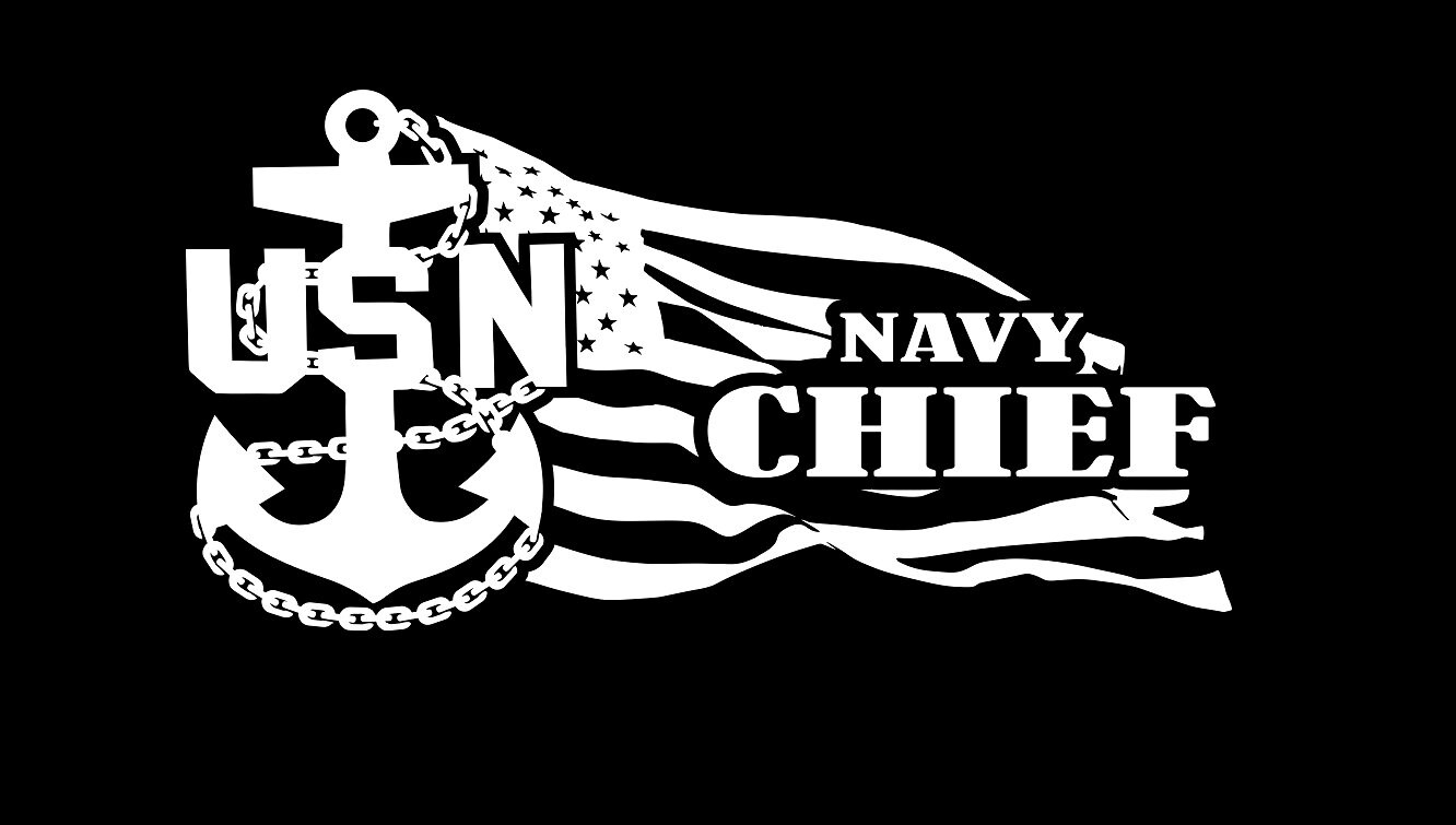 All 3 Navy Chief, Senior, Master Chief Anchor With American Flag Svg ...