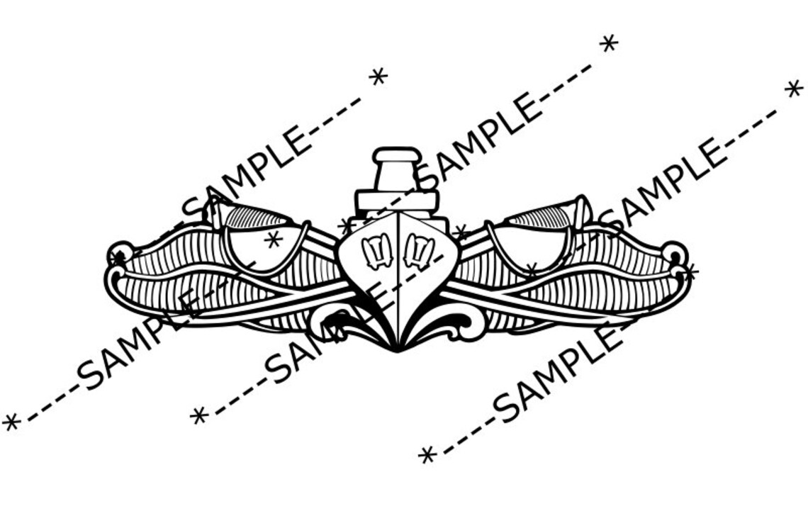 US Navy ESWS Insignia Digital Png and SVG Vector Files - Etsy