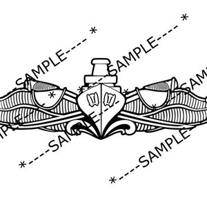 US Navy ESWS Insignia Digital Png and SVG Vector Files - Etsy Singapore