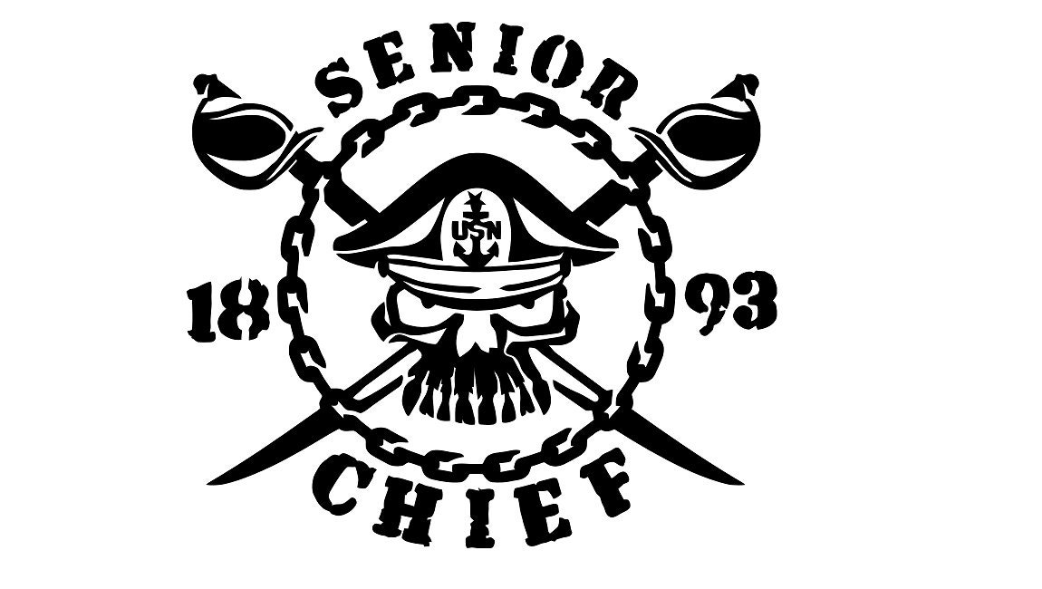Navy Chief Skull Logo