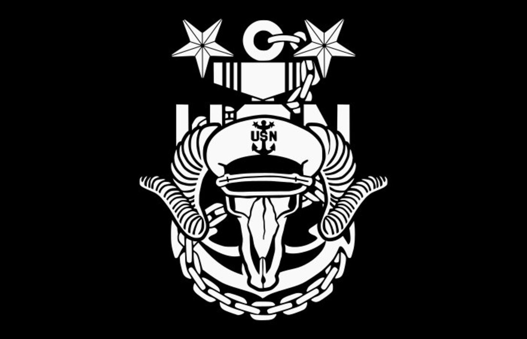 Navy Master Chief Goat Skull Anchor Svg Vector File - Etsy