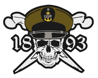 Navy Senior Chief Skull