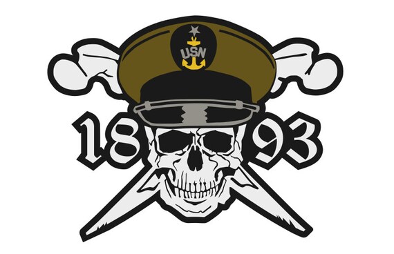 Navy Senior Chief Skull Navy Chief Skull & Crossbones – Custom