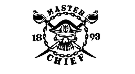 Navy Master Chief Crossbones Cross Swords Skull Svg Vector - Etsy