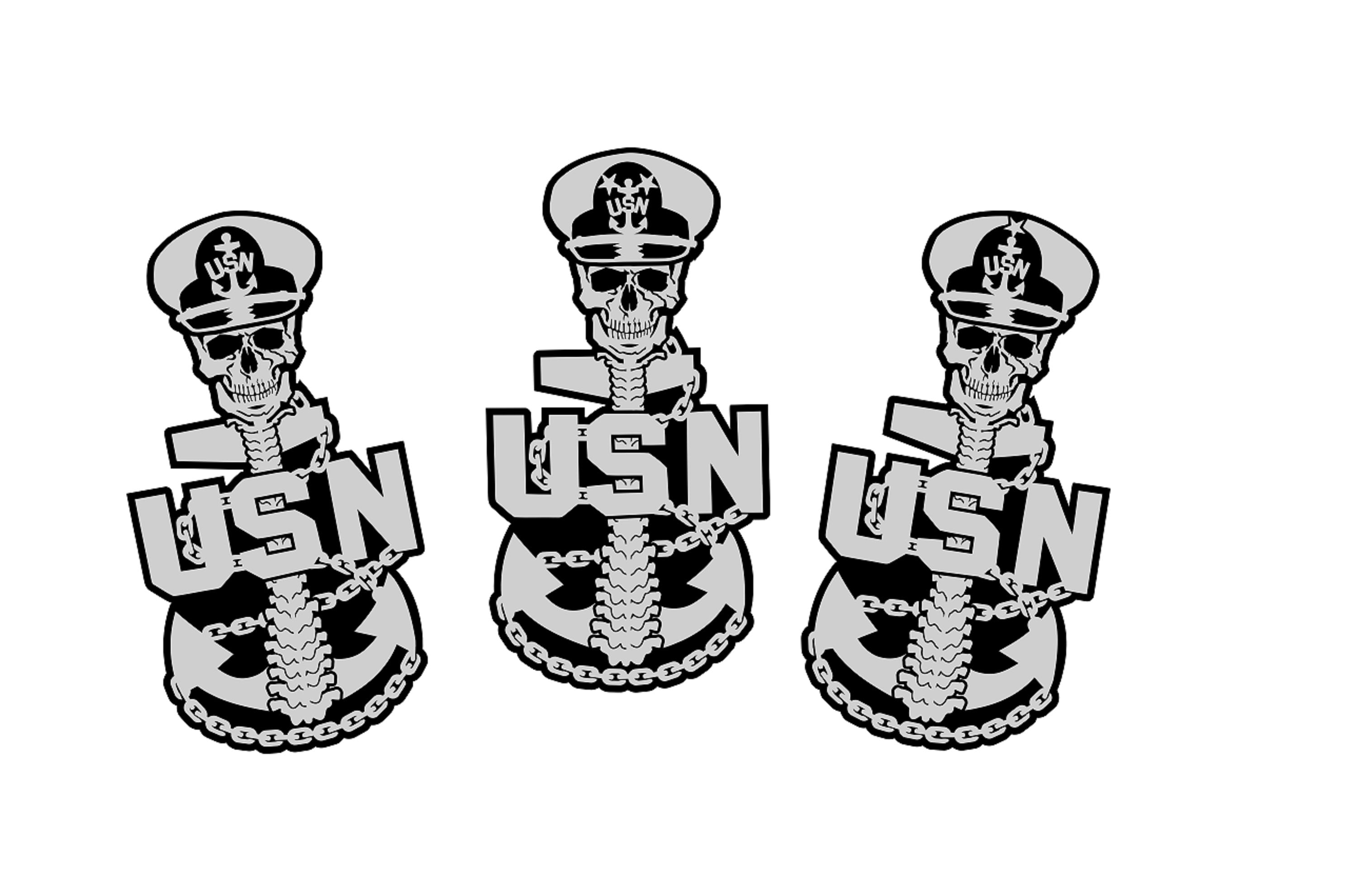 Navy Senior Chief Skull