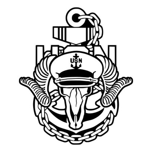 White Navy Chief Skull and Cross Bones Backbone Anchor PNG - Etsy